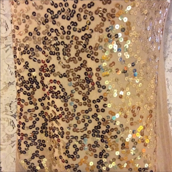 Glitterscape | Tops | Glitterscape Gold Top Closet Closing | Poshmark